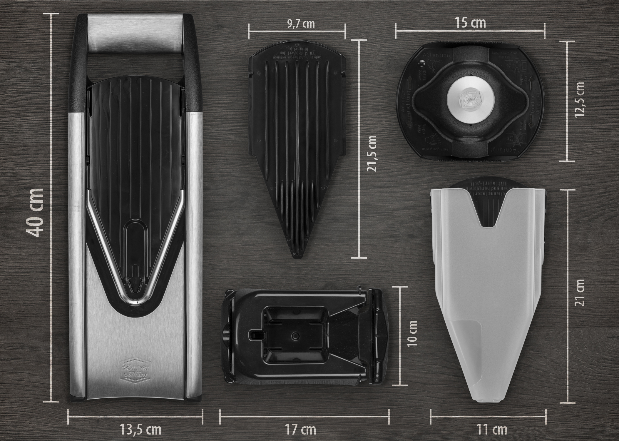 Μαντολίνο κουζίνας V6 Pro από ανοξείδωτο ατσάλι - Borner GR