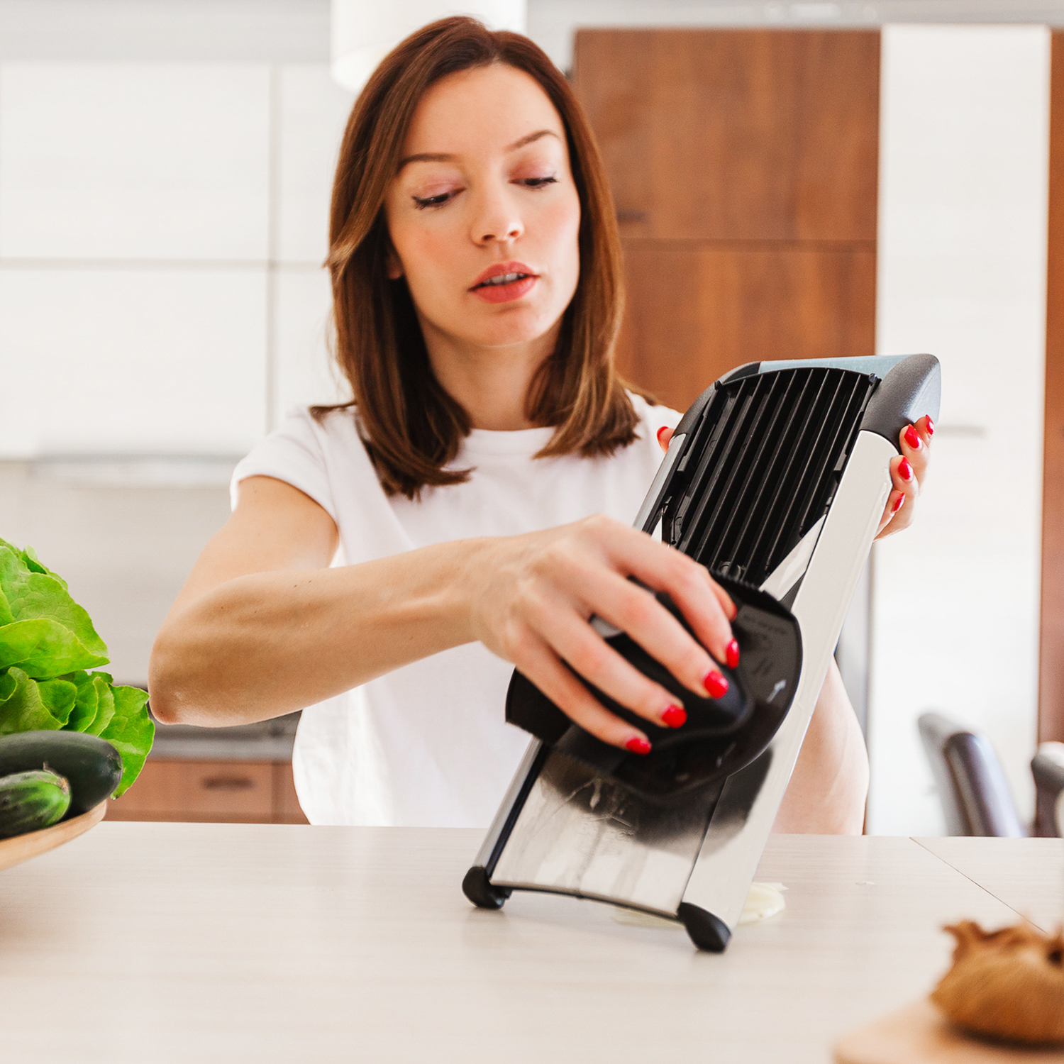 Μαντολίνο κουζίνας V6 Βasic από ανοξείδωτο ατσάλι - Borner GR