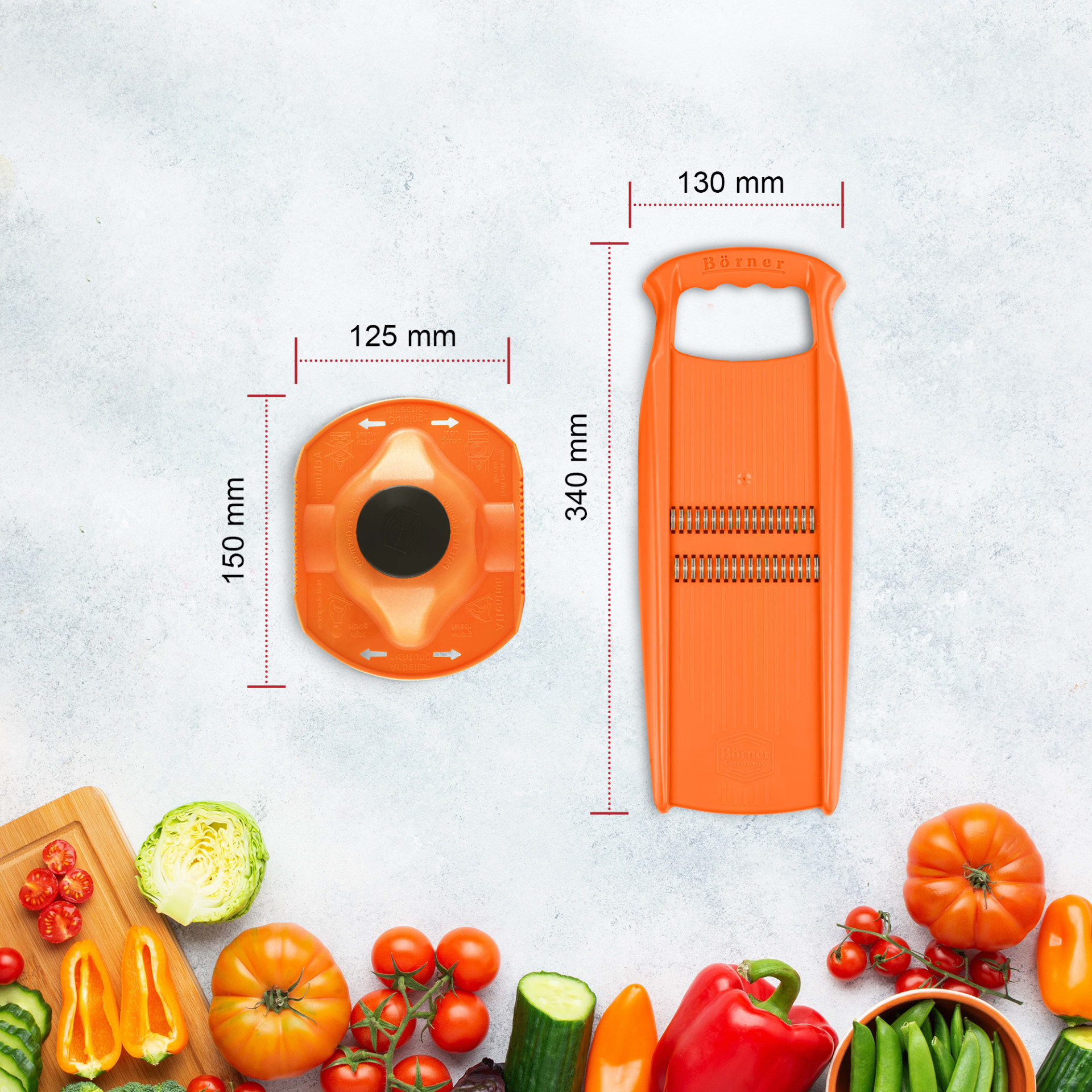 Κόφτης λαχανικών για λωρίδες ζουλιέν, Roko - Borner GR