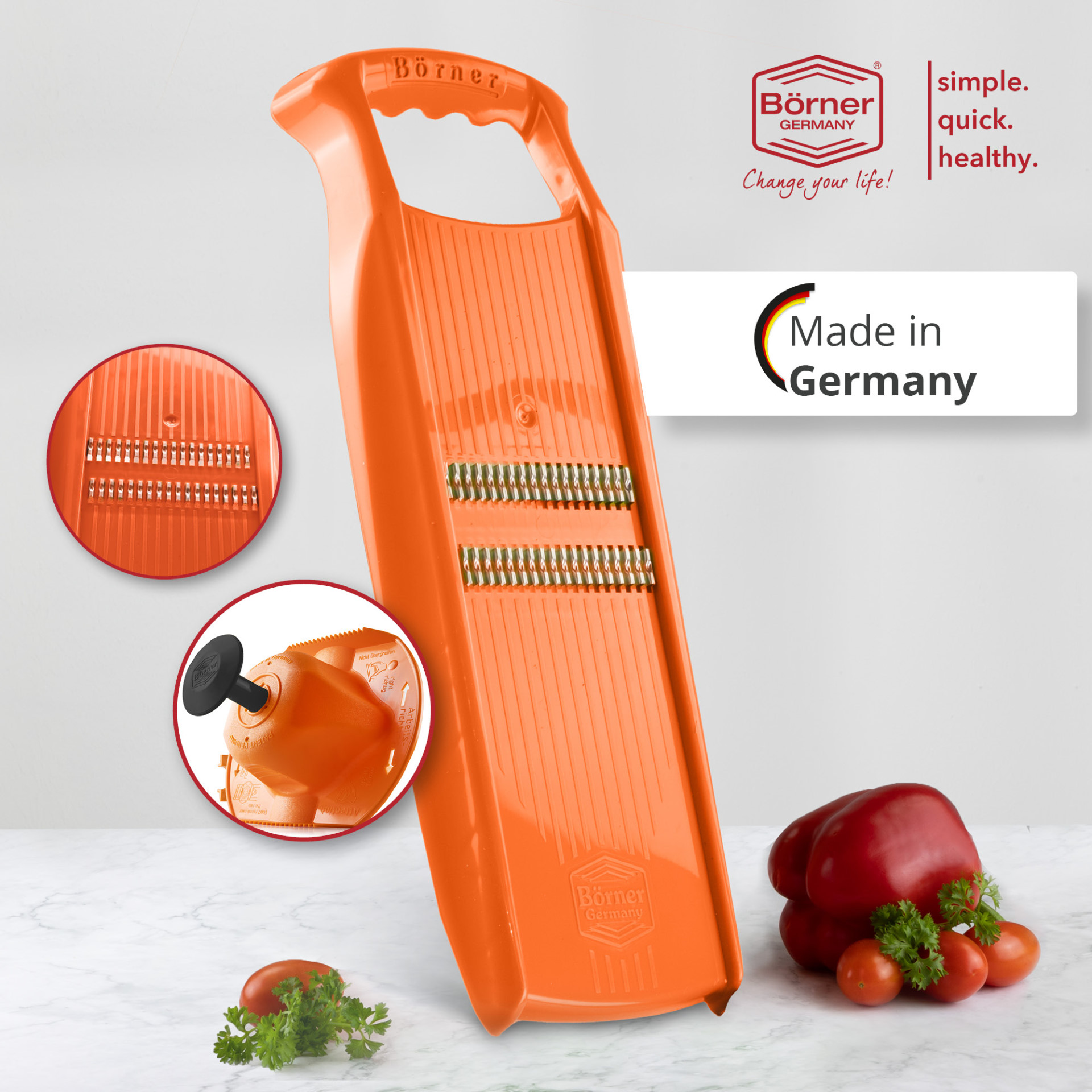 Κόφτης λαχανικών για λωρίδες ζουλιέν, Roko - Borner GR