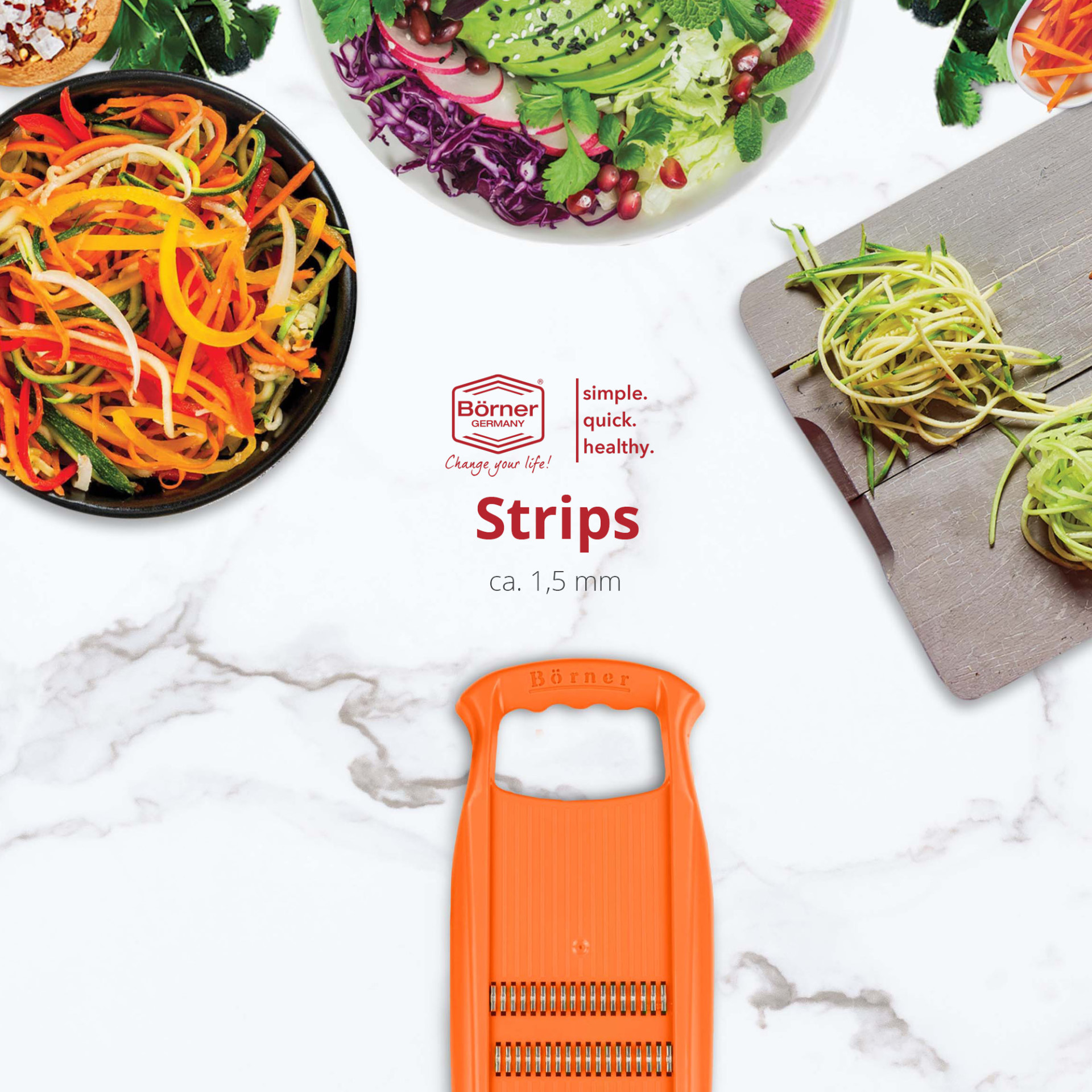 Κόφτης Λαχανικών ζουλιέν, Roko - Borner GR