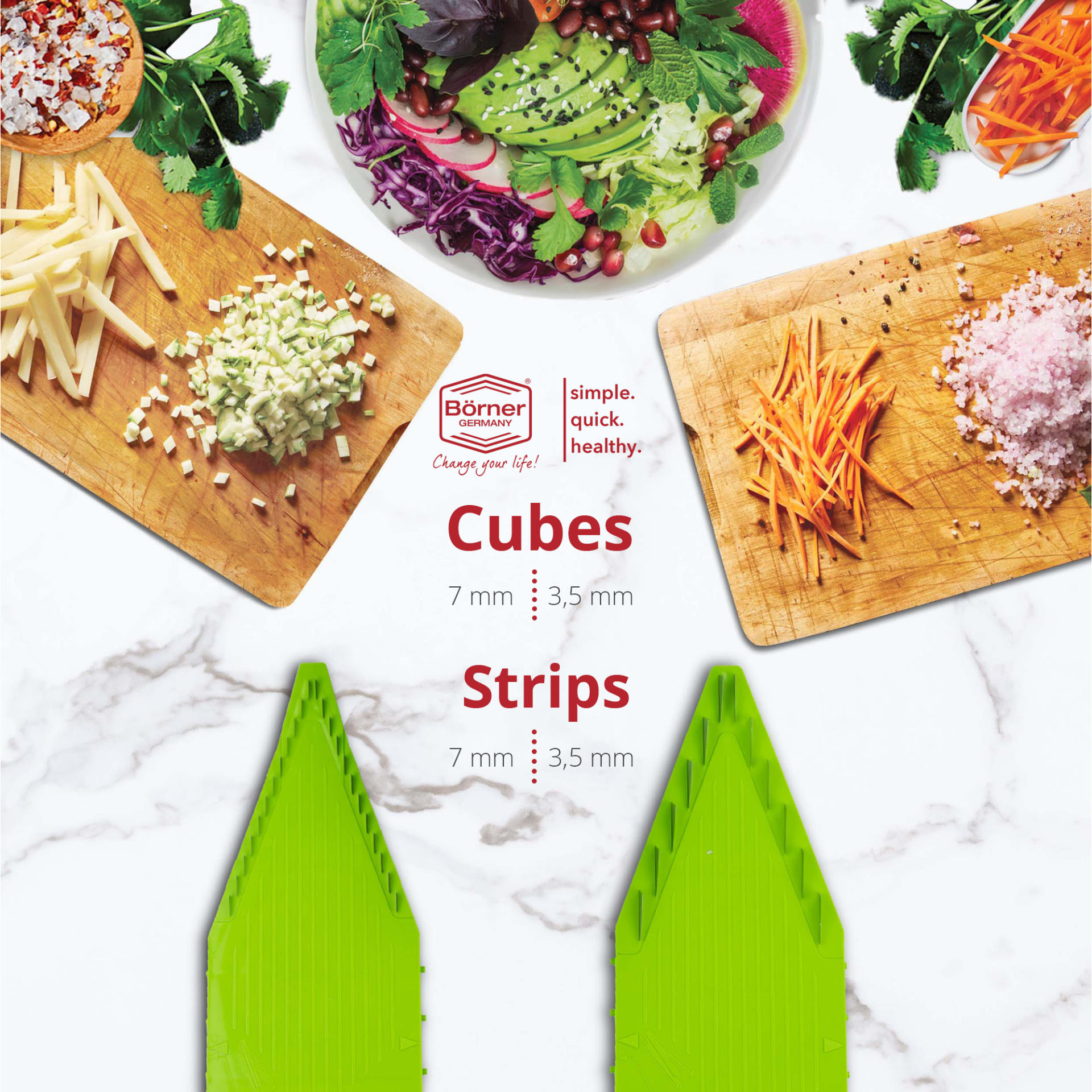 Μαντολίνο Κουζίνας κόπτης λαχανικών - Borner GR