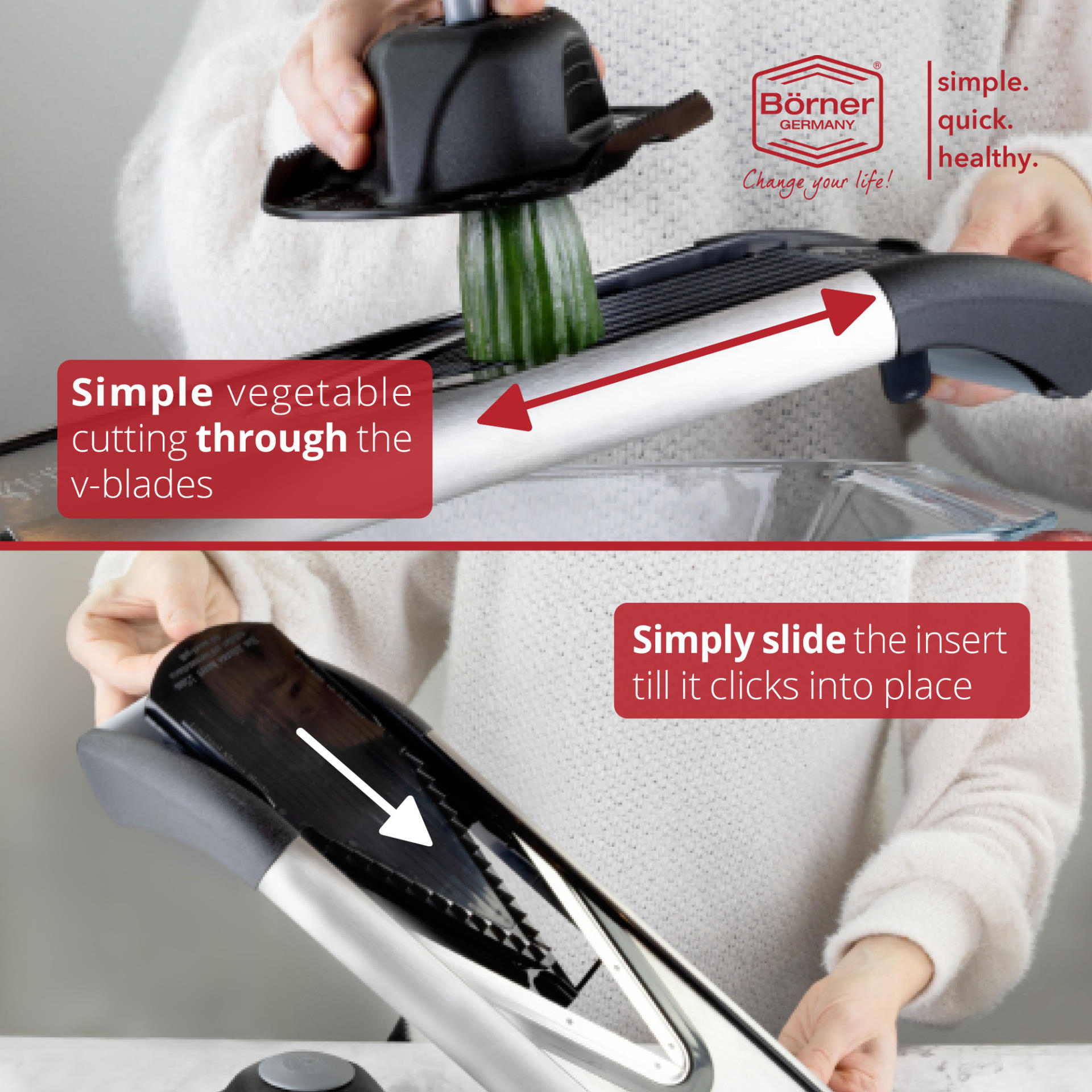 Μαντολίνο Κουζίνας V6 Starter από ανοξείδωτο ατσάλι - Borner GR